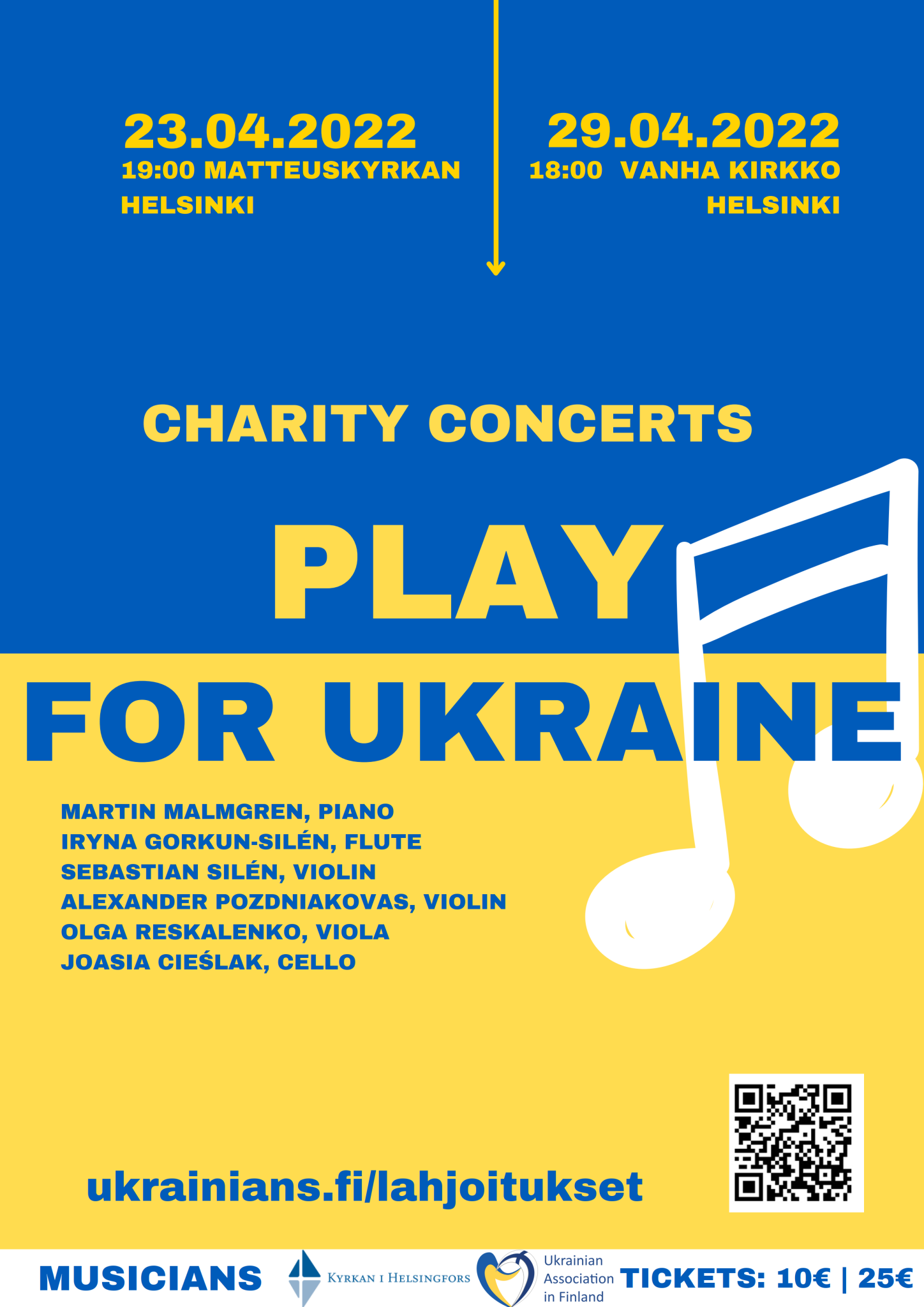 Charity concert “Play for Ukraine” in the St. Matthew’s Church in ...